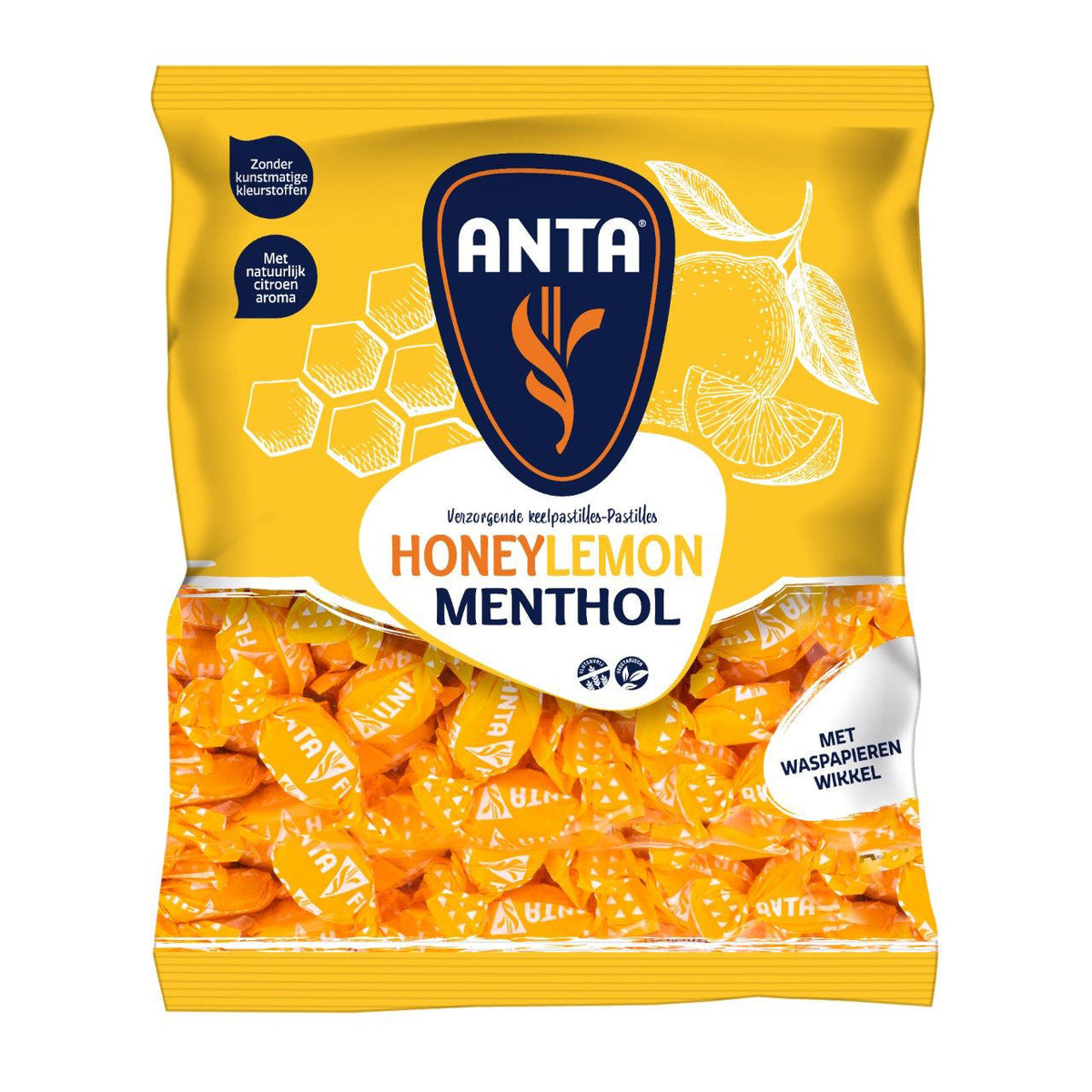 Anta Flu Honey Lemon: Soothing Throat Lozenges for Cough and Cold ...