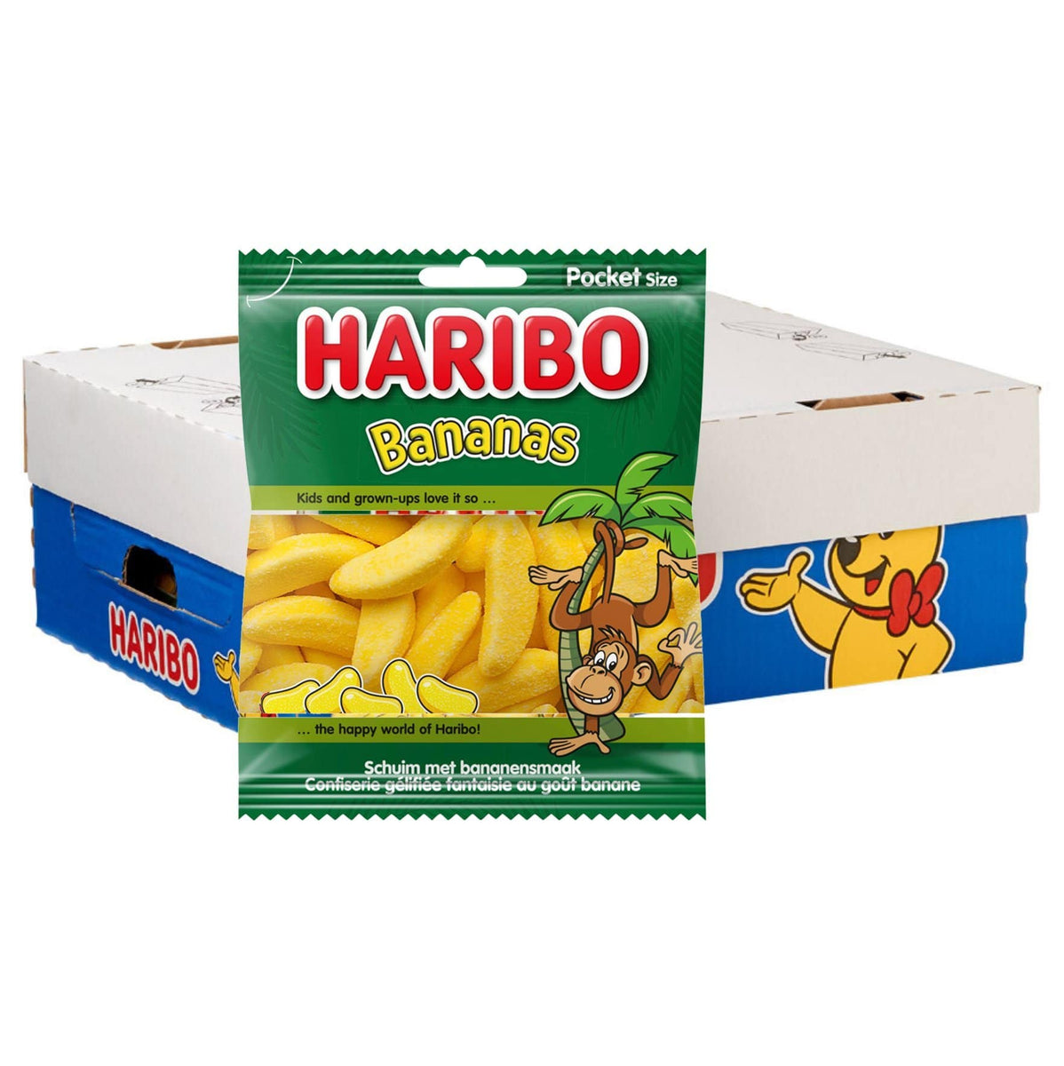 Haribo Foam Candy Bananas - Delicious and Chewy Treats Worldwide ...