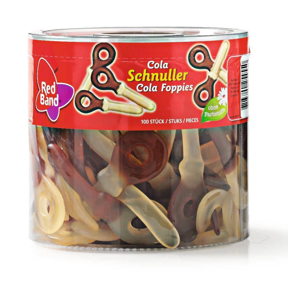 Red Band Cola Foppies 100-Pack - Delicious and Refreshing Cola Candy ...