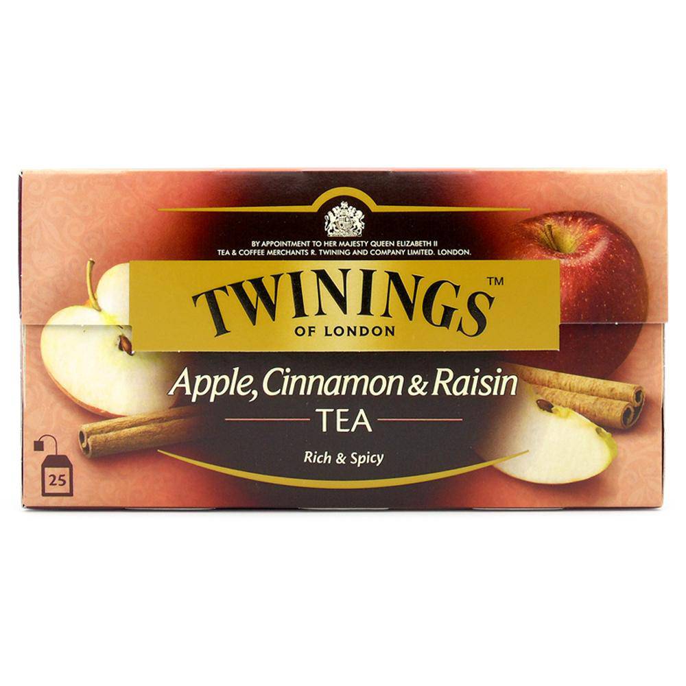 Twinings Apple, Cinnamon & Raisin Tea - 25-Pack for a Delightful Cuppa ...