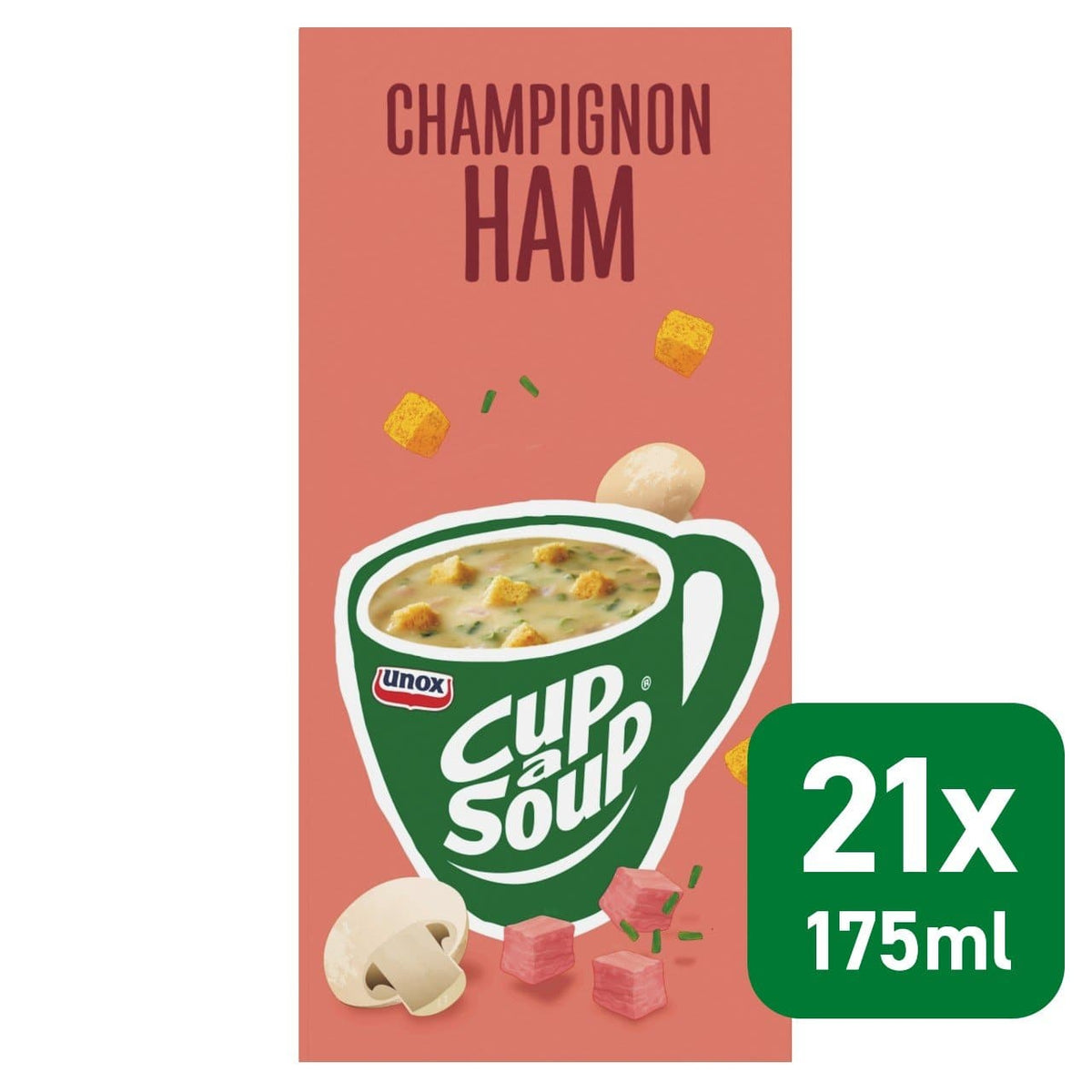 Jamón de Champiñones Cup-A-Soup Unox, paquete de 21 | Haga su pedido en ...